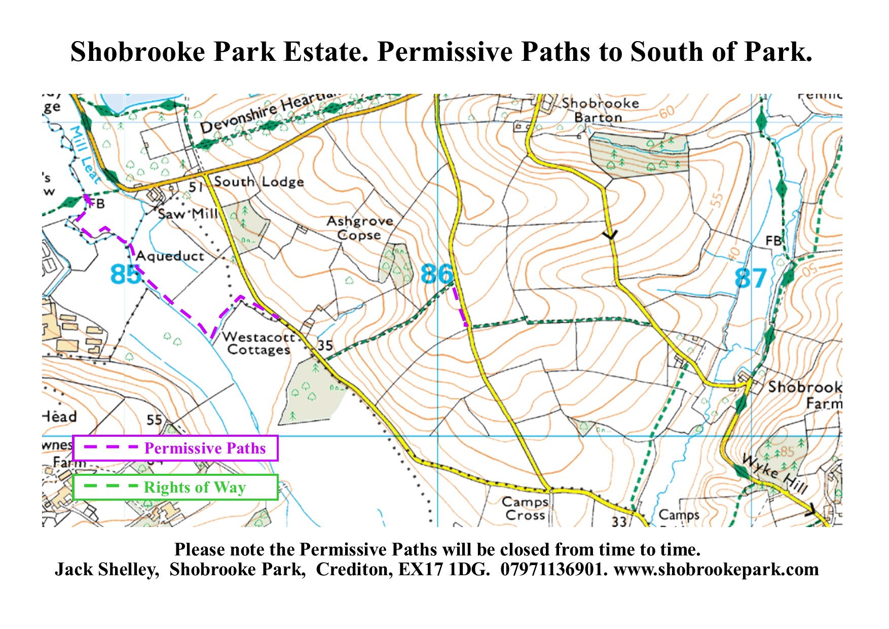 There are two sorts of paths on the Shobrooke Park Estate. 'Rights of ...